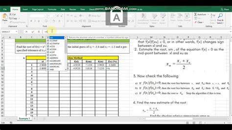 Bisection Method Non Linear Equation Youtube