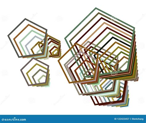 Artistic Pentagon Background Pattern Abstract Effect Backdrop Messy