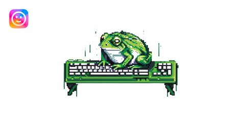 Very Sad Pepe The Frog Meme Character Coding On Computer Tears In Eyes