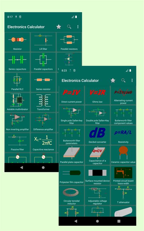 Calculatronics Electronics Circuit Calculator App On Amazon Appstore