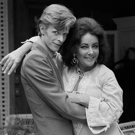 David Bowie And Elizabeth Taylor Photo By Terry Oneill Rdavidbowie