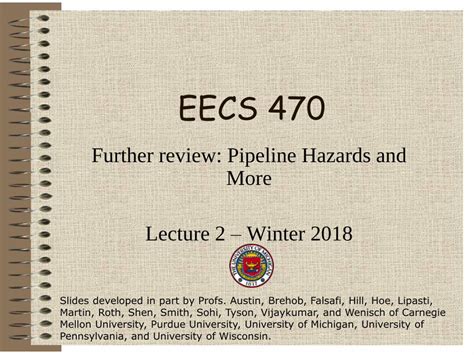 PDF EECS 470CISC Complex Instruction Set Computing RISC Reduced Instruction Set