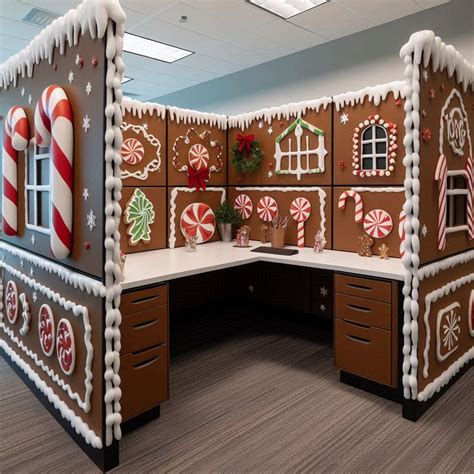 17 Sweet Gingerbread House Office Decorating Ideas To Try This Holiday