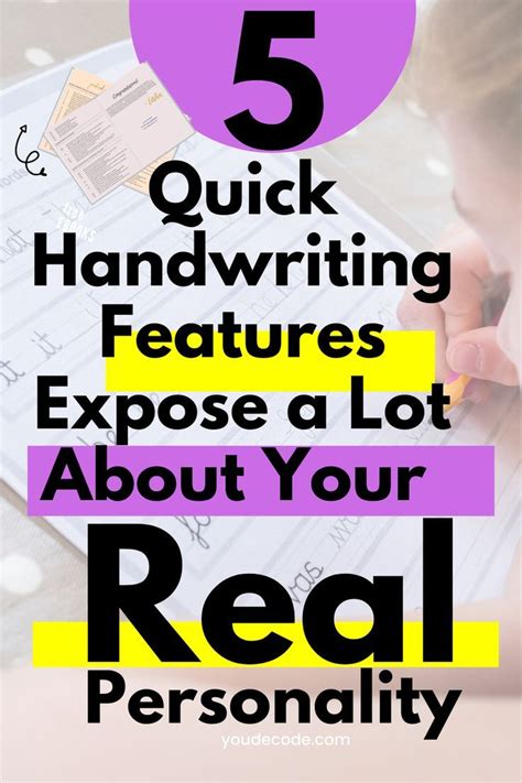 5 Quick Handwriting Features Expose A Lot About Your Personality