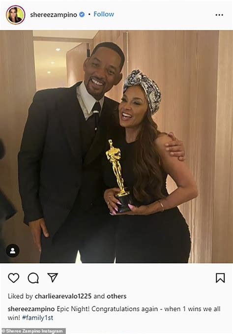 Will Smith And Ex Wife Sheree Zampino Pose With His Academy Award