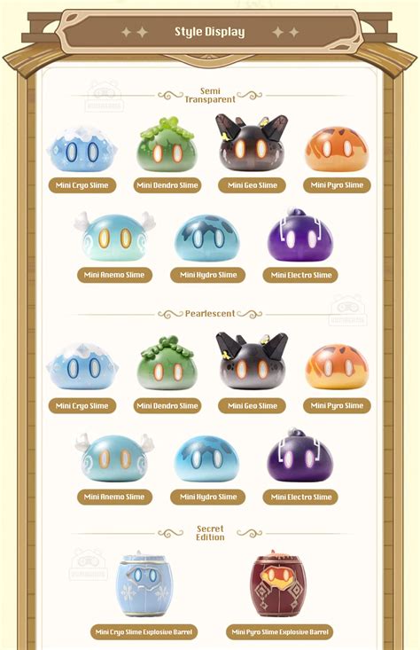 Genshin Impact Slime Series Mini Slime Blind Bags Kumagame Shop