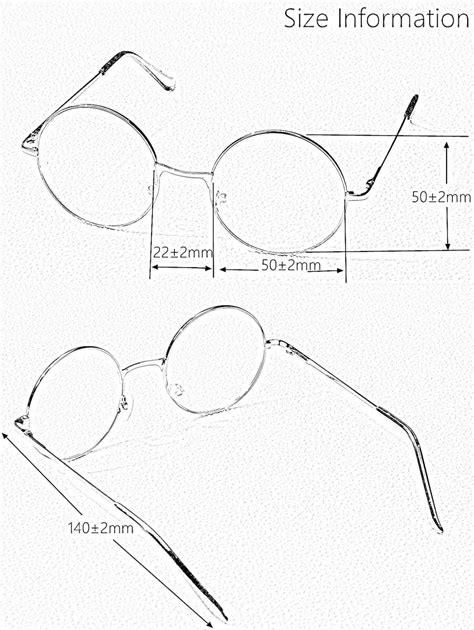 1pc Unisex Retro Round Metal Fashion Glasses Classic Vintage Decoration Eyewear For Campus