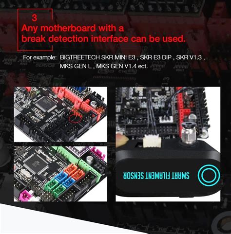 New Btt Sfs V10 Smart Filament Sensor Detection Stuck Blocking Filament Module International