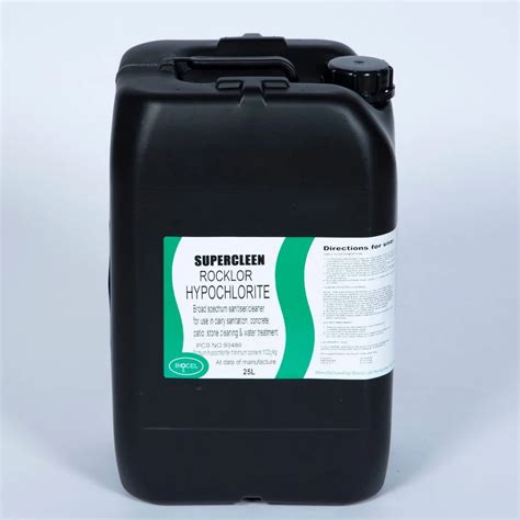 Supercleen Rocklor Hypochlorite 25l Cal Flavins