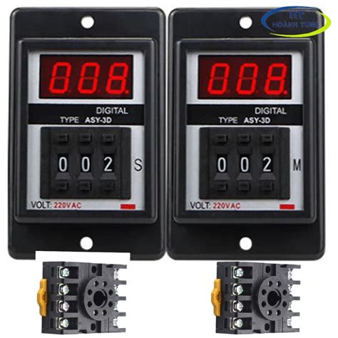 Asy 3d Electronic Timer On Delay Time Relay With 8 Pin Round Ear