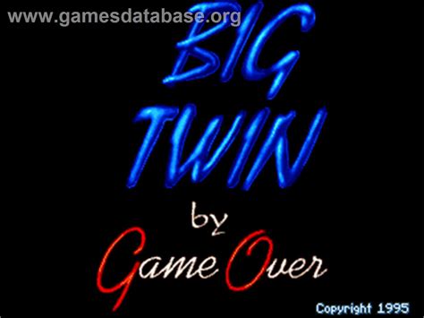 Big Twin Arcade Artwork Title Screen