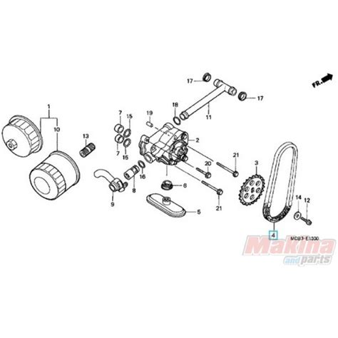 15136mr1003 Chain Oil Pump Drive Honda Xl 600v 650v Transalp