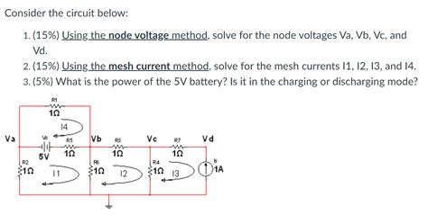 Solved Consider The Circuit Below Using The Node Chegg Com