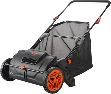 Brandclub Vevor Push Lawn Sweeper 21 Inch Leaf And Grass Collector
