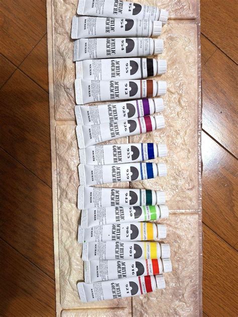 アクリル絵の具 15本セット メルカリ