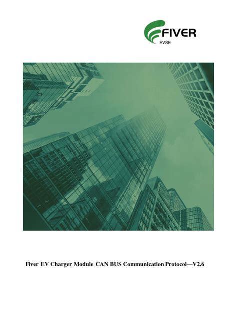 Fiverevse Ev Charger Module Can Bus Communication Protocol V26 Pdf