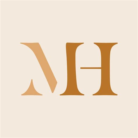 Mh Initials Vector Icon Letter M And H Logo Design 23132908 Vector
