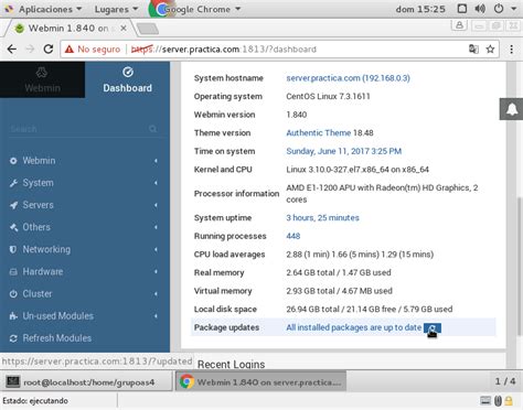 CentOS y Webmin Instalación y Configuración Básica DevTics