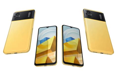 Xiaomi Poco M5 Yellow 3d Model By Rever Art