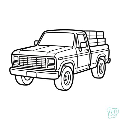 33 Camionetas Pickup Para Colorear Pdf Gratis