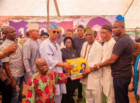 Succour Lagos West Senator Adebule Distributes Food Packs To 10 000 Households