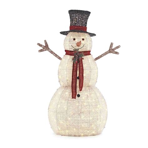 Home Accents Holiday 60 Inch Led Thin Pvc Snowman Christmas Decoration