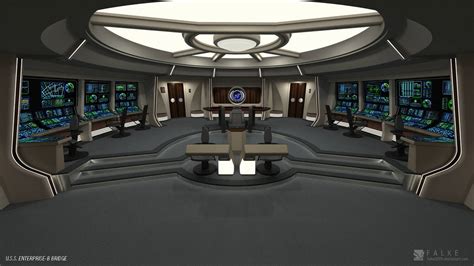 Uss Enterprise B Refit Bridge Render 1 By Falke2009 On Deviantart