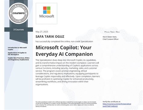 i ve just completed microsoft s “copilot your everyday ai companion