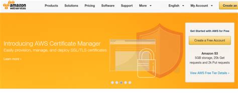 Amazon Web Services Now Offers Free SSL TLS Web Design Ledger