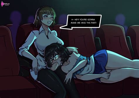 Rule 34 1boy 1futa Akira Kurusu Big Hips Big Penis Black Hair Blowjob