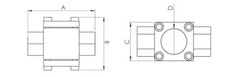 Sight Flow Indicator Npt Threaded Double Window Brass Douglass