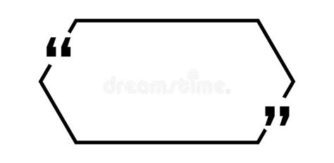 Quote Box Frames Quotation Bubble Stock Vector Illustration Of