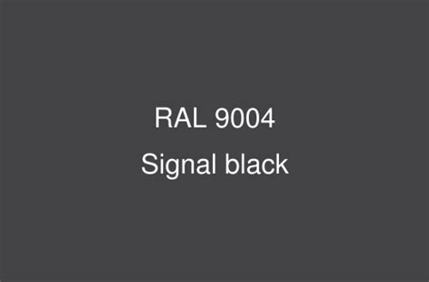 Ral 9004 Colour Signal Black Ral White And Black Colours Ral