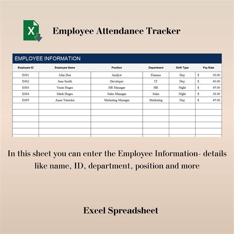 Employee Attendance Tracker Sickness And Absence Tracker Employee Attendance Spreadsheet Daily