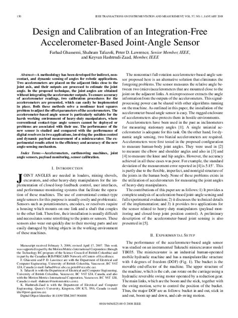 Pdf Design And Calibration Of An Integration Free Accelerometer Based