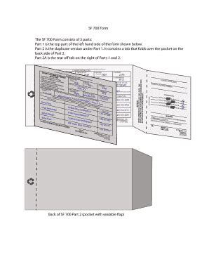 Sf 700 Security Container Form Blank Fillable Template Fill Out