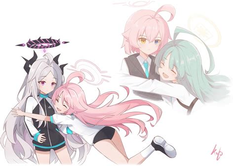 Hina Hoshino Yume And Hoshino Blue Archive Drawn By Rikotch Danbooru