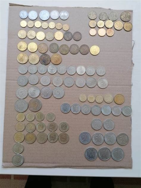 Yu Set Različnih Kovancev Po Letnicah 103 Kovanci