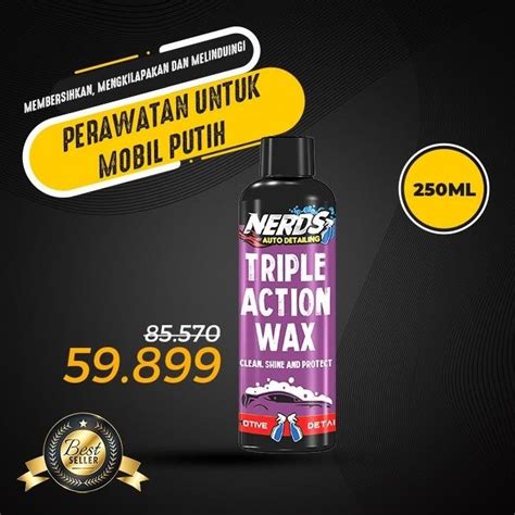 Jual Nerds Auto Detailing Triple Action Wax Untuk Mobil Putih