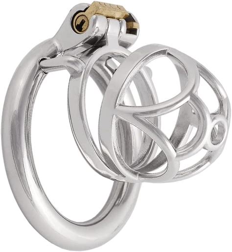 Jefisry Males Stainless Steel Chastity Device Cage Trainer