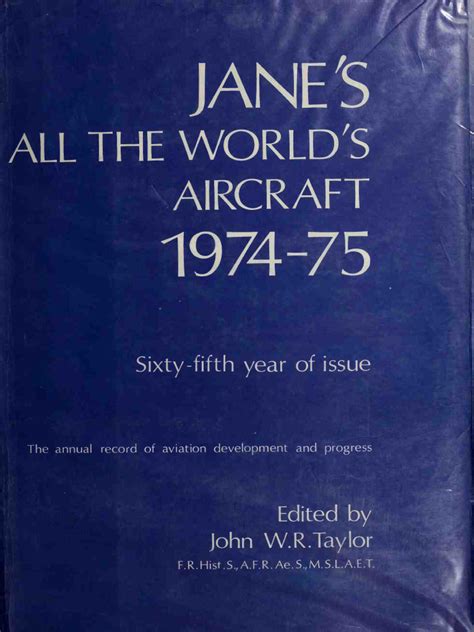 Janes All The Worlds Aircraft 1974 75 Download Free Pdf Unmanned