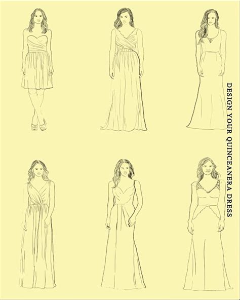 How To Draw Quinceanera Dresses