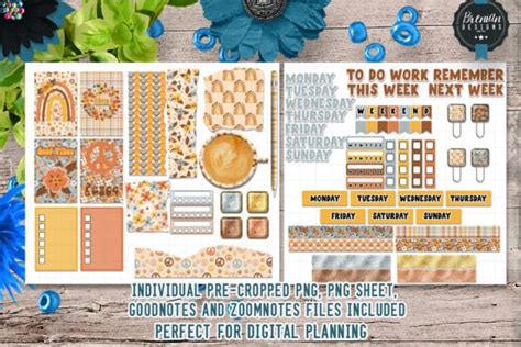 Retro Vibes Digital Stickers Graphic By Bren Wotherspoon · Creative Fabrica