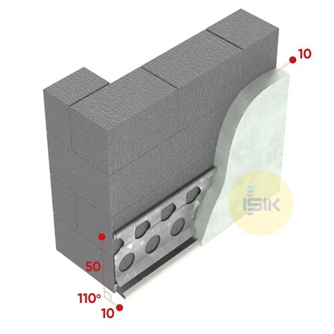 Gp2310 Galvanised Steel Bellcast Drip Bead With Pvc Nose