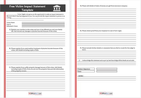 Impact Statement Template