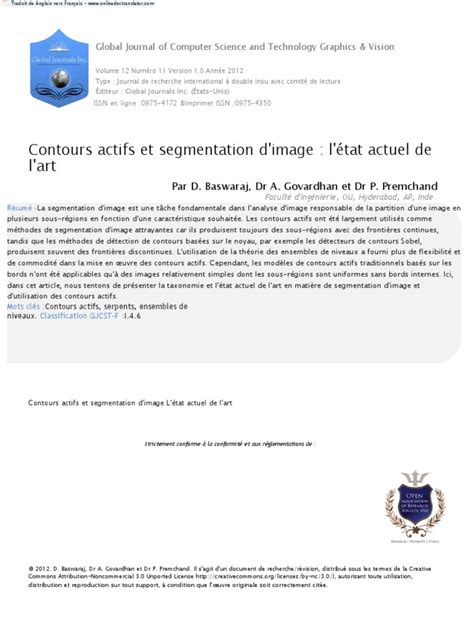 1 Active Contours And Image Pdf Segmentation Dimage