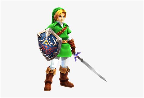 Adult Link Hylians Shield And Master Sword Link Cosplay Ocarina Of Time 496x479 Png Download