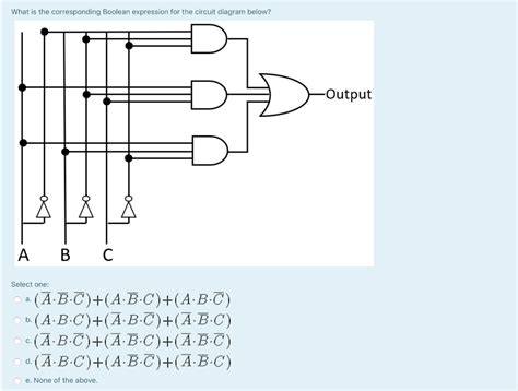 Solved What Is The Corresponding Boolean Expression For The