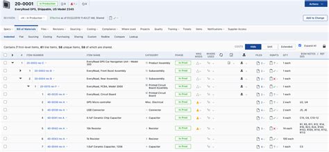 How To Find Where A Component Is Used In Your Bom Arena Plm Vs Spreadsheets Arena
