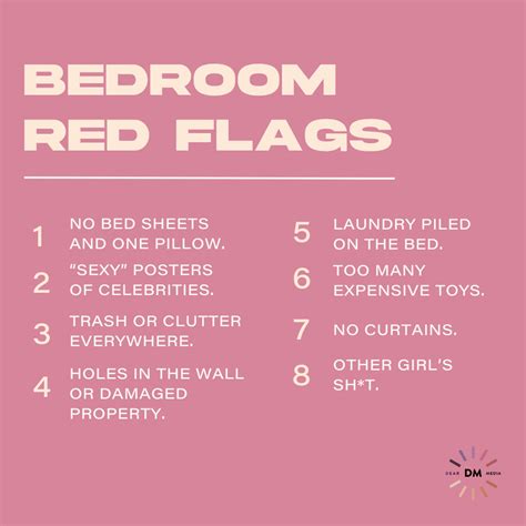 8 Bedroom Red Flags Dear Media